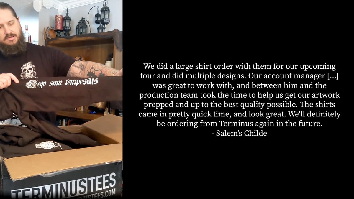 Custom Band Merch | Terminus Tees